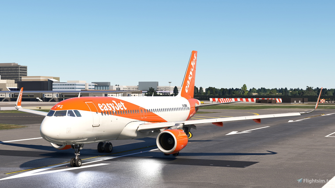 easyJet UK Sharklets [Package 10] w/Cabin Fenix sim A320 [Y186] V2 for Microsoft Flight ...