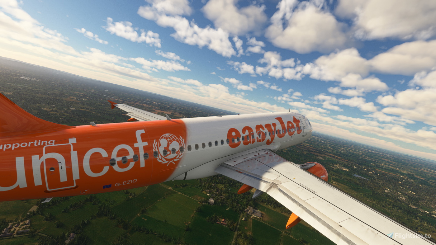 Easyjet Unicef - Fenix A319 CFM (G-EZIO) | 4K for Microsoft Flight Simulator | MSFS