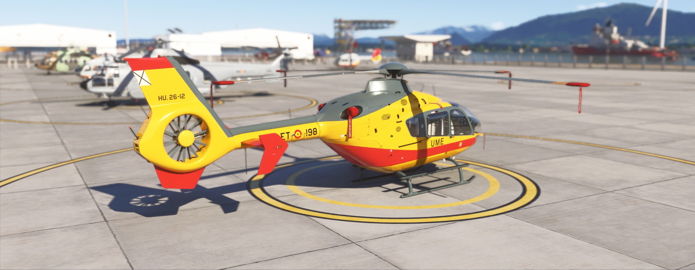 ec135 | H135 | Spanish Army HU.26-12 ET-198 UME 对于 Microsoft Flight ...