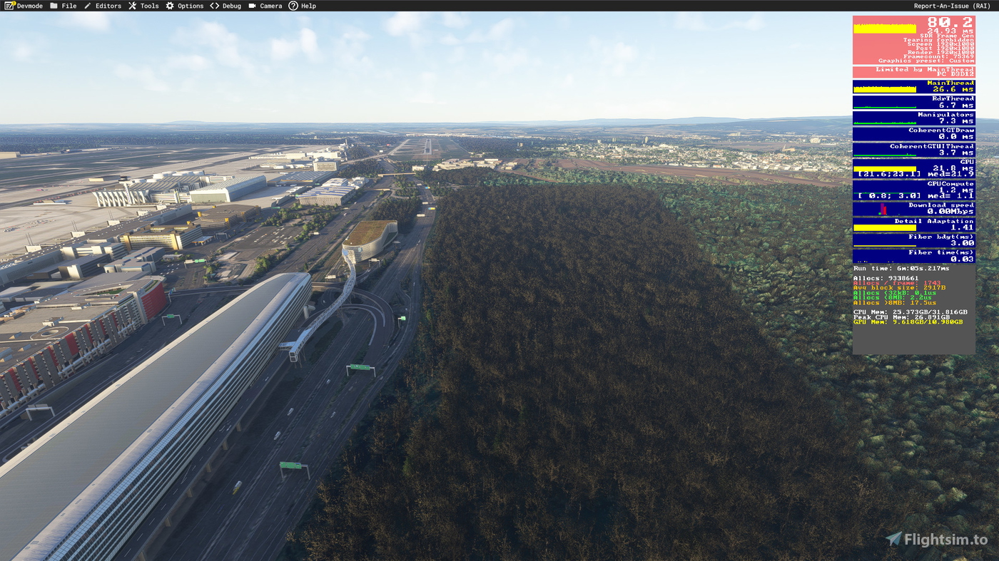 EDDF TIN tree fix for Microsoft Flight Simulator | MSFS