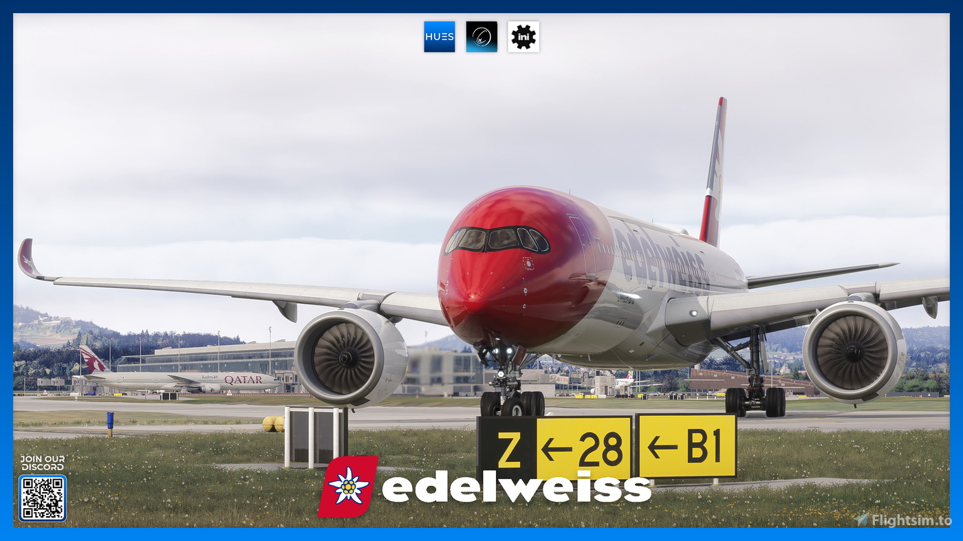 Edelweiss Air | Inibuilds A350-900 | 4K pour Microsoft Flight Simulator ...