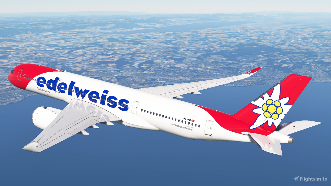 Edelweiss Air HB-IHB A350-900 for Microsoft Flight Simulator | MSFS