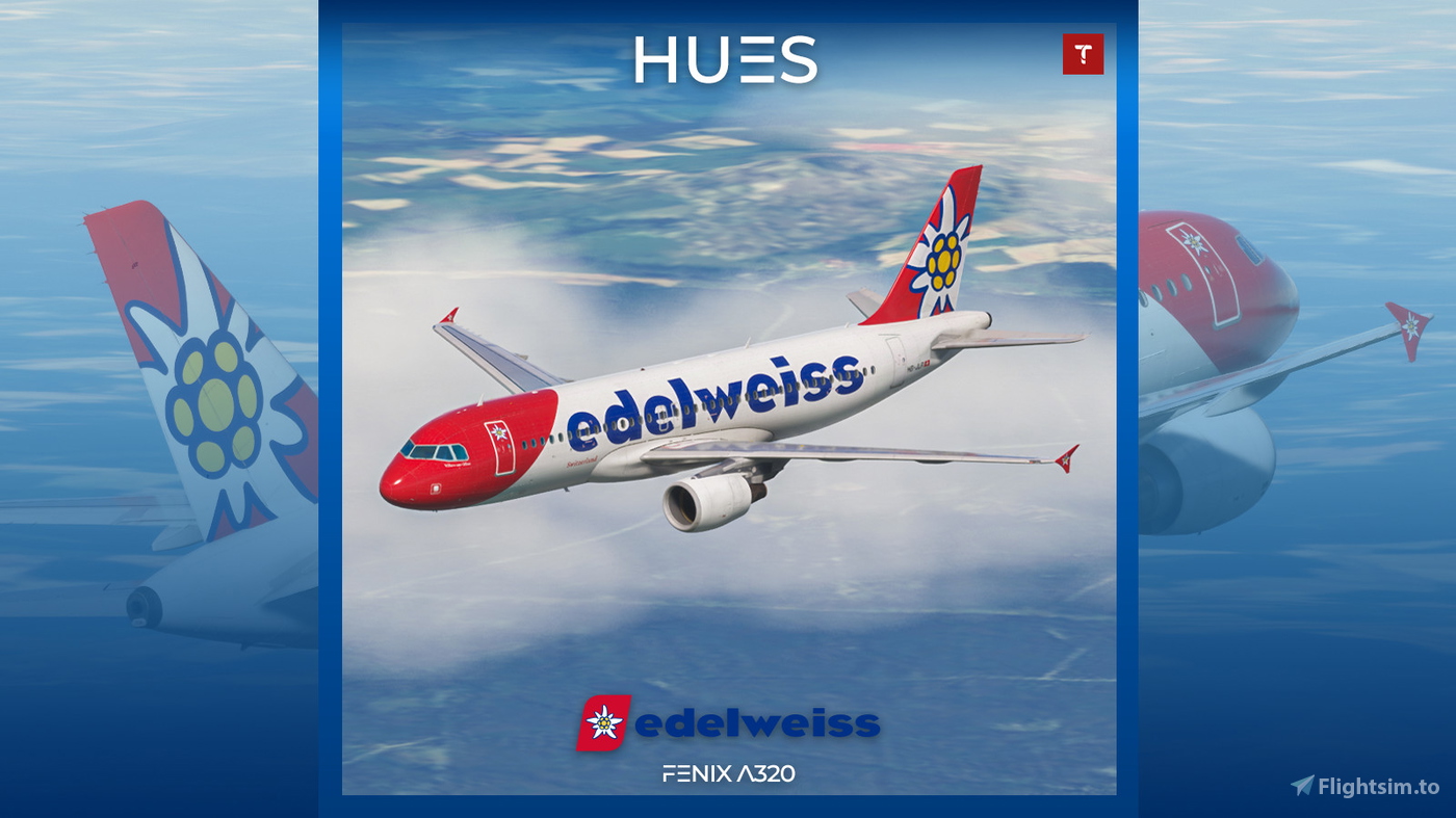 Edelweiss Air HB-JLR | Fenix A320 | 4K for Microsoft Flight Simulator ...