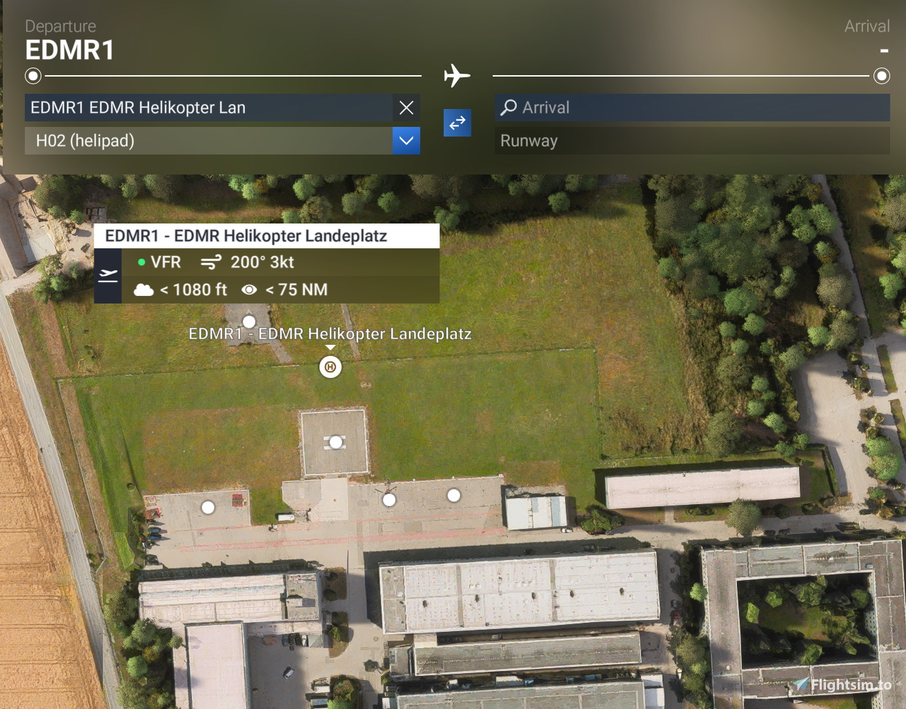 EDMR1 - EDMR Helikopter Landeplatz - Simple Fix のために Microsoft Flight ...