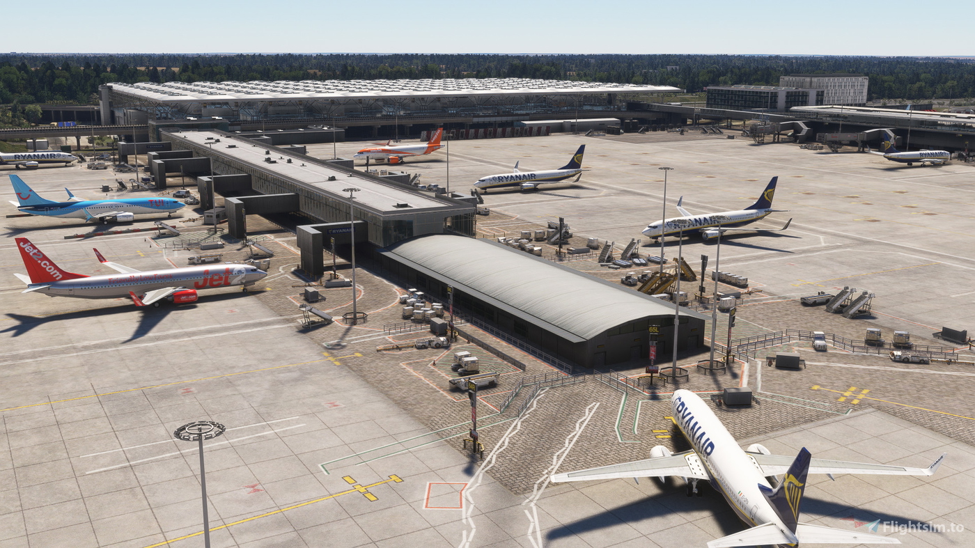 EGSS London Stansted - FSLTL Static Aircraft (Microsoft) para Microsoft Flight Simulator | MSFS