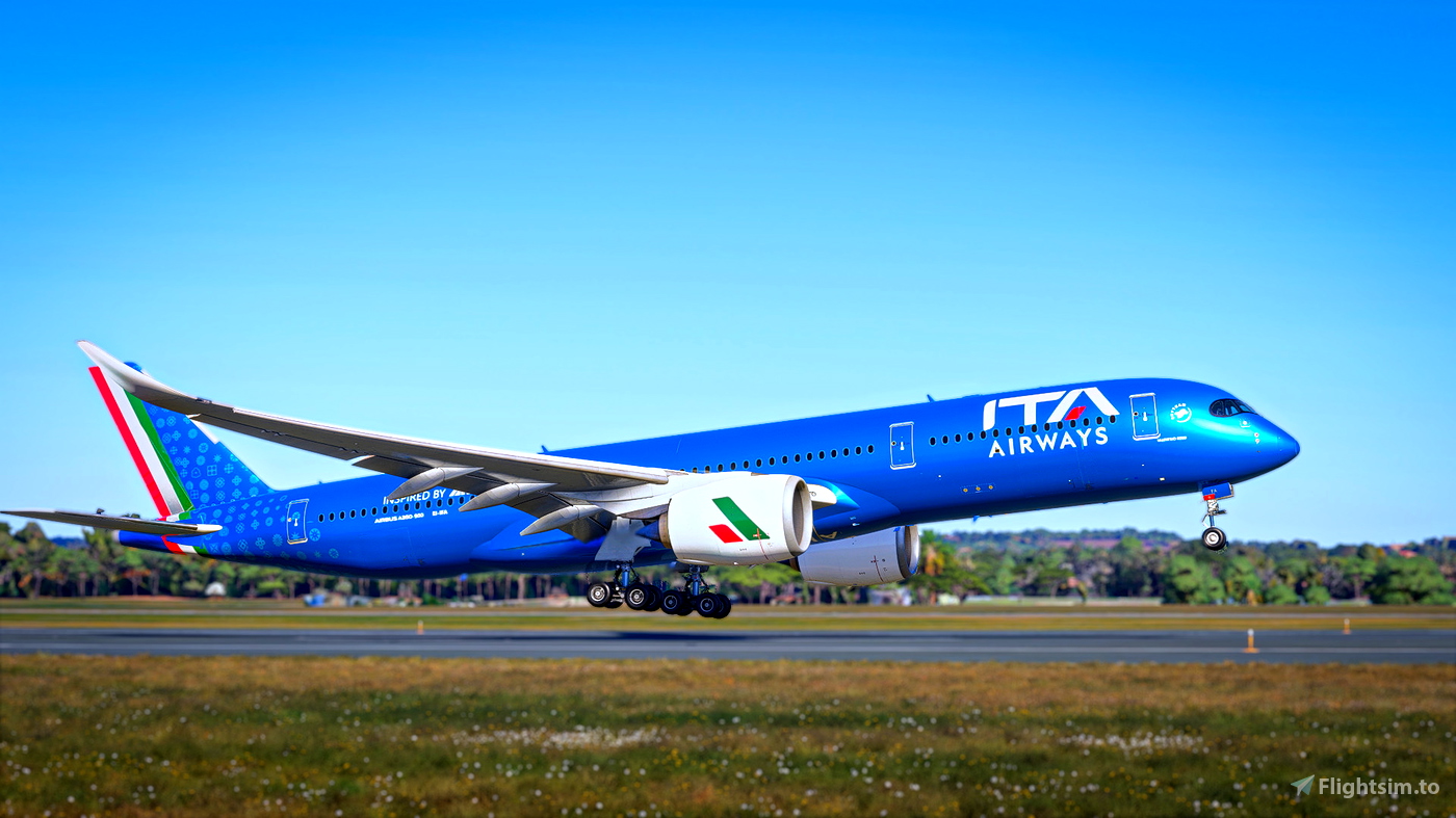 Threads - EI-IFA | Ita airways "Inspired by Alitalia" w/ Cabin |A350-900| 8K | MSFS 2024 | MSFS ...