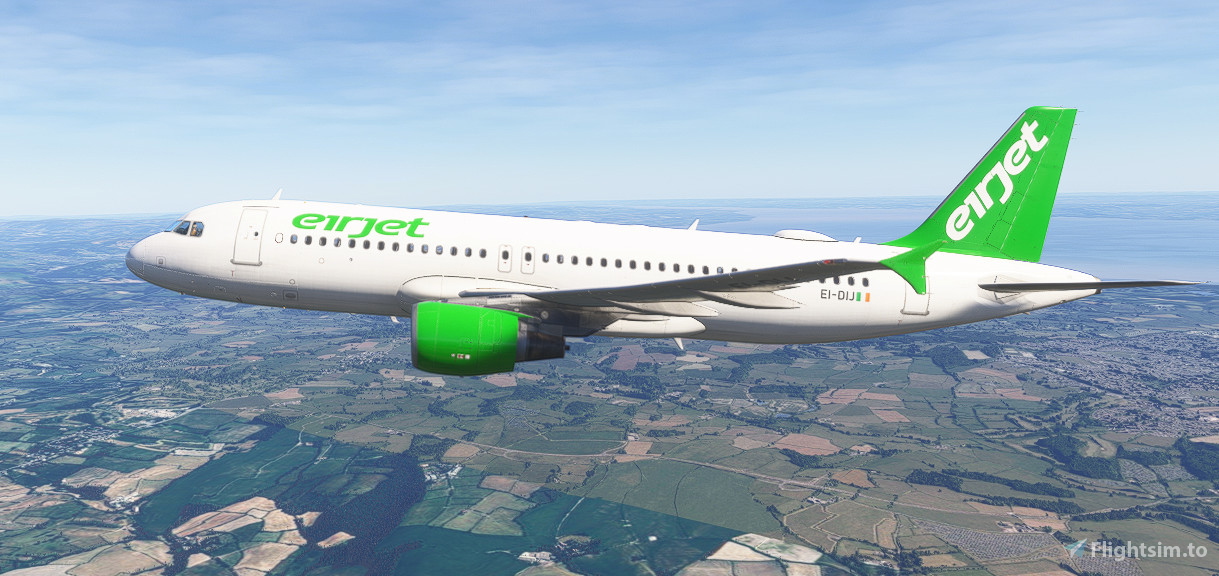 Eirjet (EI-DIJ) - Fenix A320 (BFU) - MSFS 2024 para Microsoft Flight Simulator | MSFS