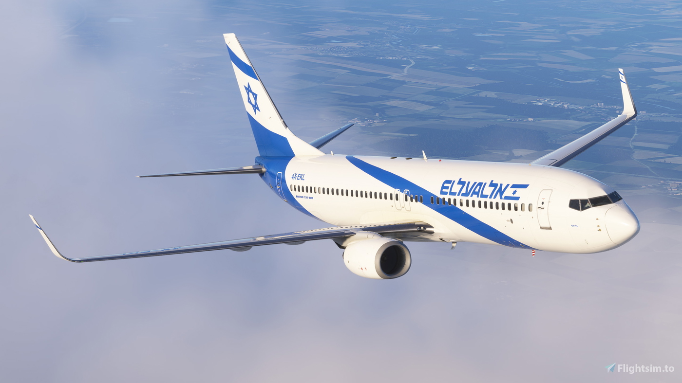 El Al Israel Airlines | 4X-EKL | PMDG 737-800 | 2025 for Microsoft ...