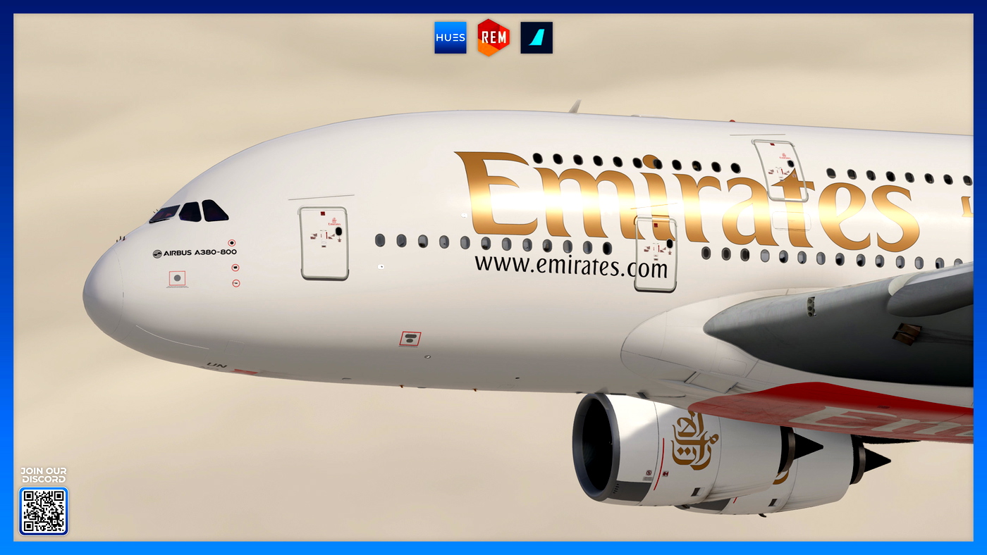 Threads - Emirates A6-EUN | FBW A380 | 8K & 4K for Microsoft Flight ...