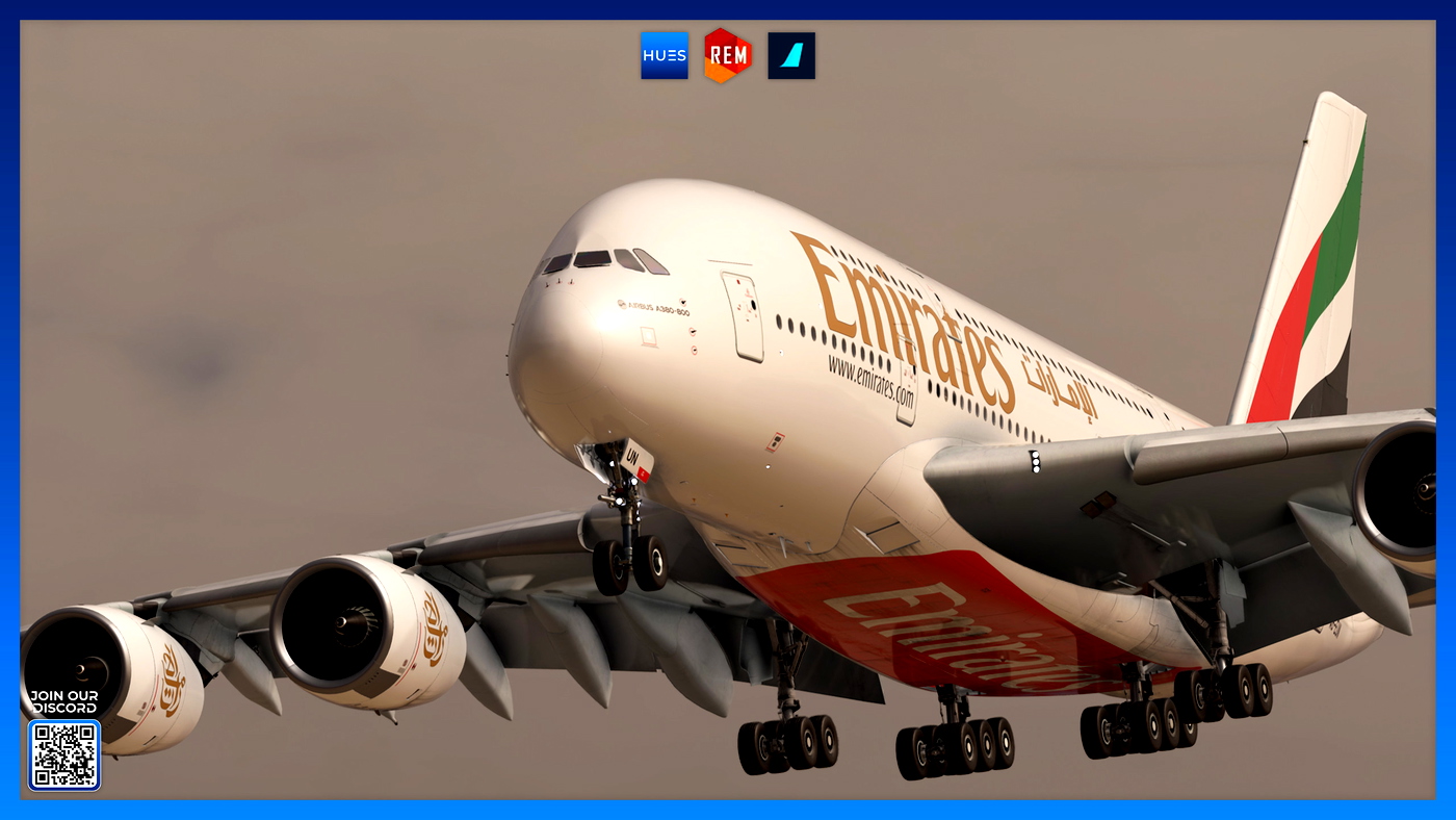 Threads - Emirates A6-EUN | FBW A380 | 8K & 4K for Microsoft Flight ...