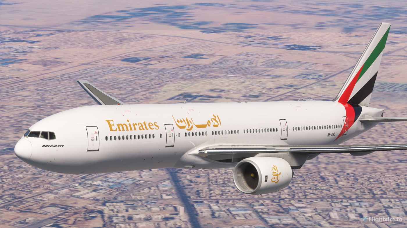 Emirates (circa 1996) A6-EMD for Microsoft Flight Simulator | MSFS
