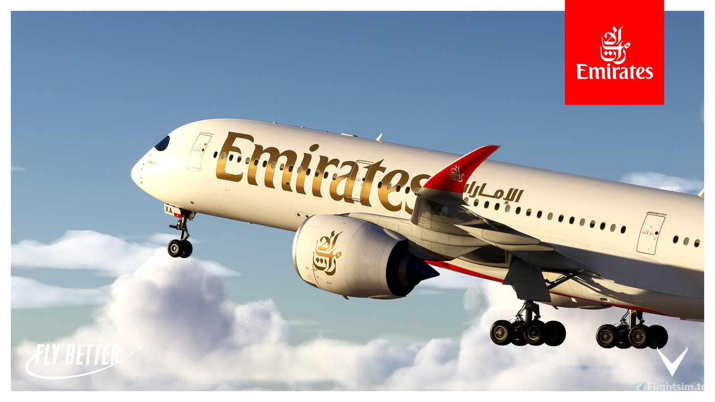 Threads - Emirates Fleet Pack | A350-900 inibuilds [Smart Decals] for ...