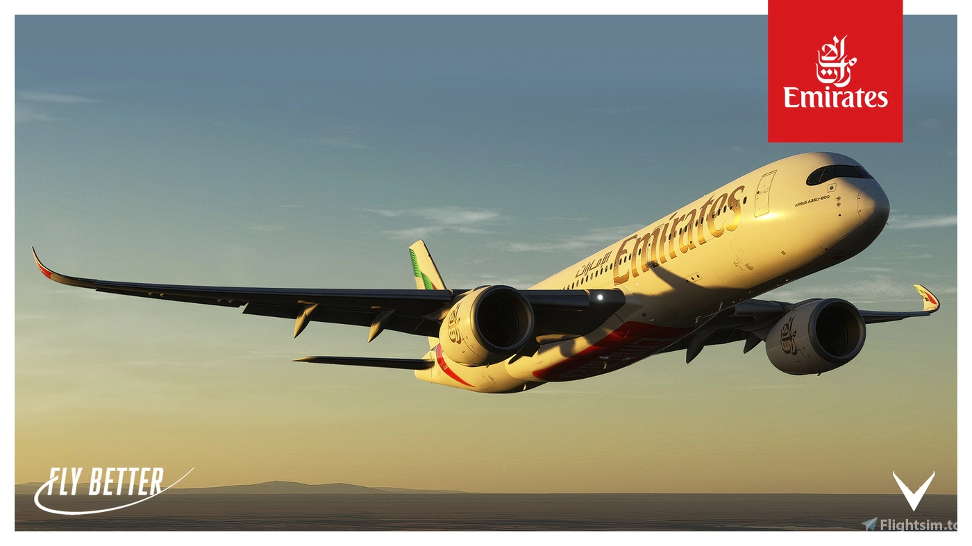 Emirates Fleet Pack | A350-900 inibuilds [Smart Decals] 对于 Microsoft ...