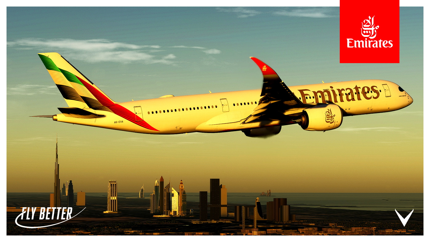 Threads - Emirates Fleet Pack | A350-900 inibuilds [Smart Decals] 对于 ...
