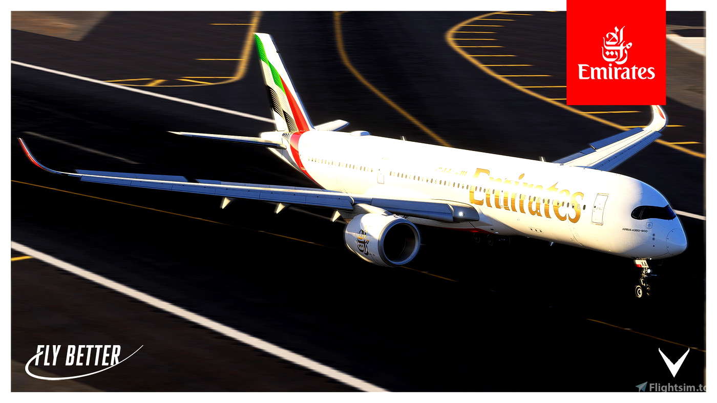 Threads - Emirates Fleet Pack | A350-900 inibuilds [Smart Decals] für ...