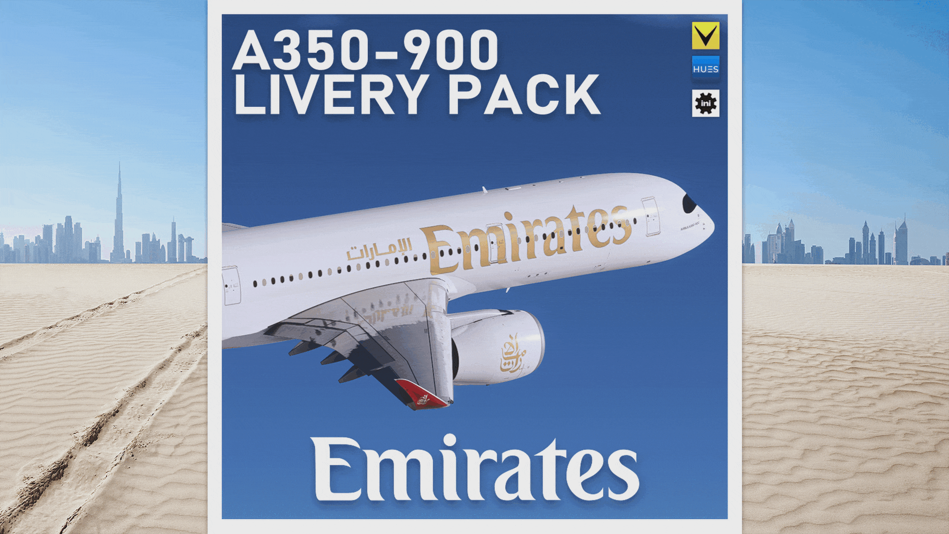 Threads - Emirates Fleet Pack | A350-900 inibuilds [Smart Decals] für ...