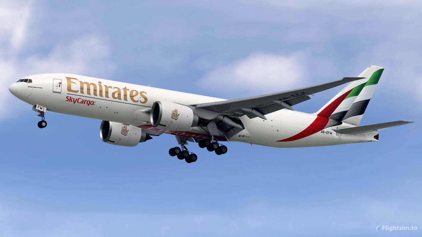 Emirates Skycargo [Modern A6-EFW] PMDG B777F for Microsoft Flight ...