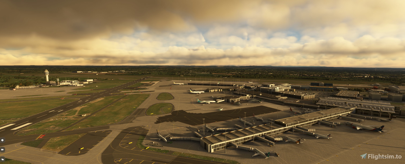 Enhanced Dublin Airport EIDW (including new runway) for Microsoft ...
