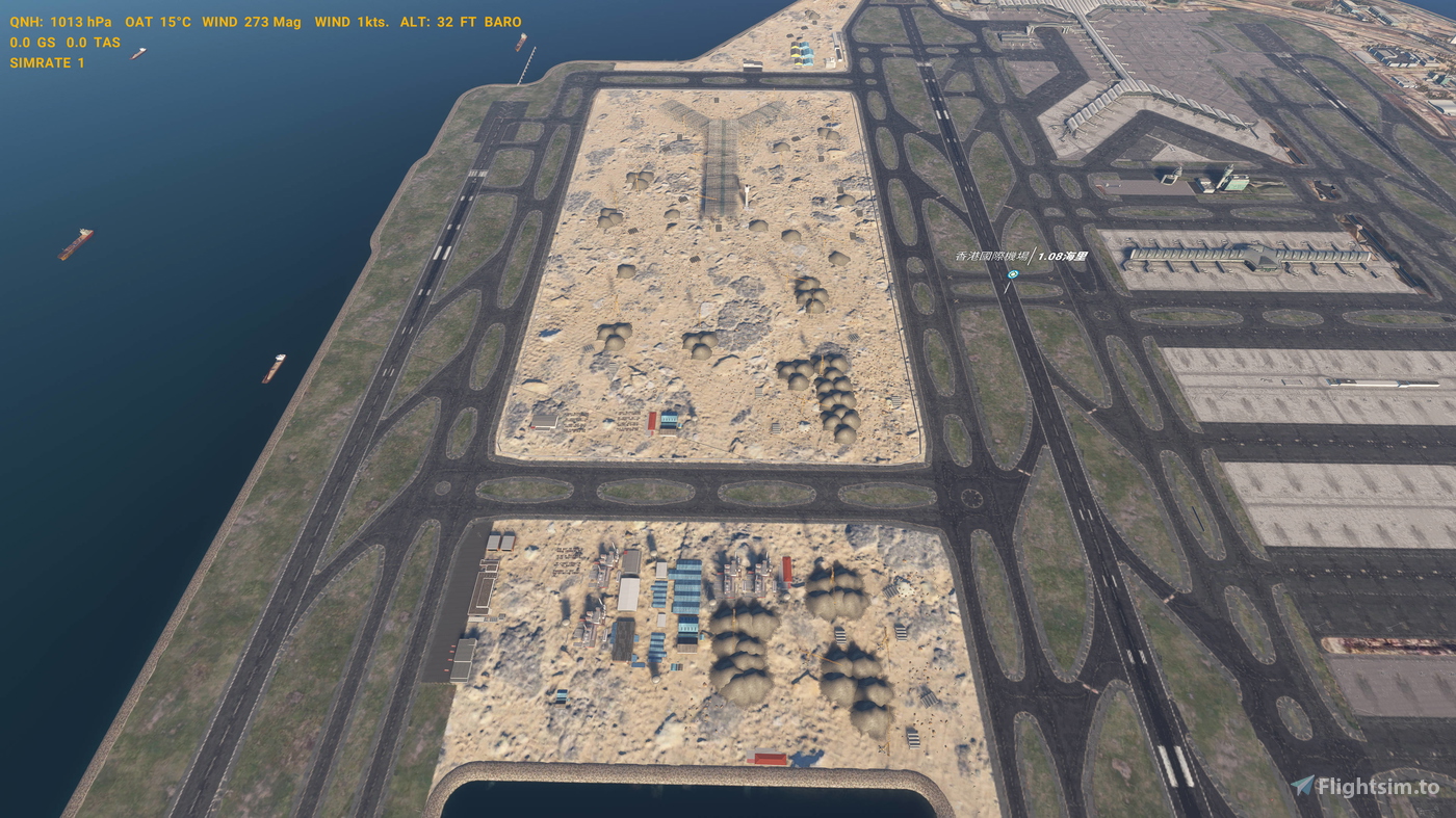 Enhanced WF Hong Kong Airport VHHH And Samscene3d Hong Kong ground ...