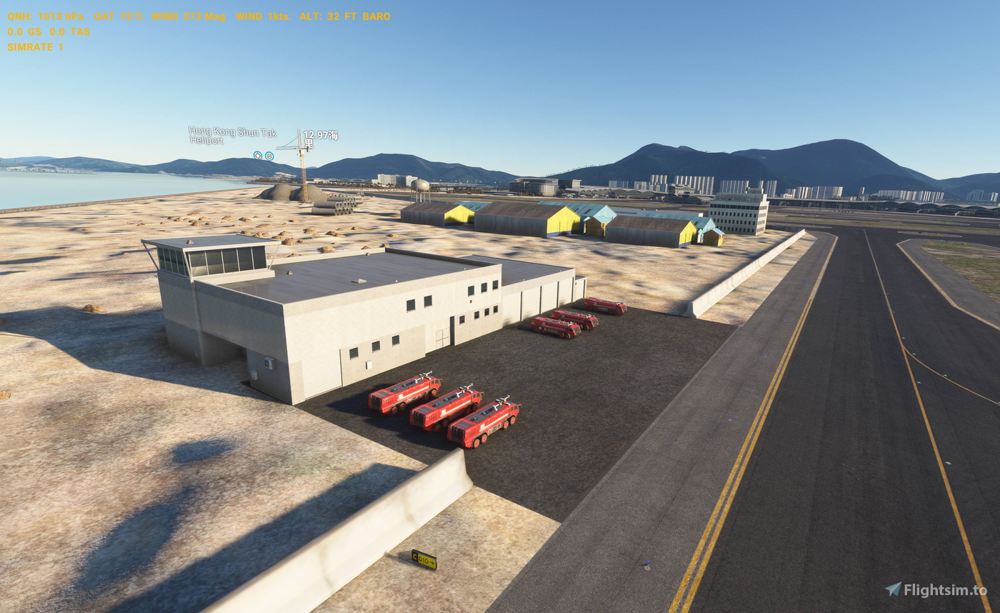 Enhanced WF Hong Kong Airport VHHH And Samscene3d Hong Kong ground ...