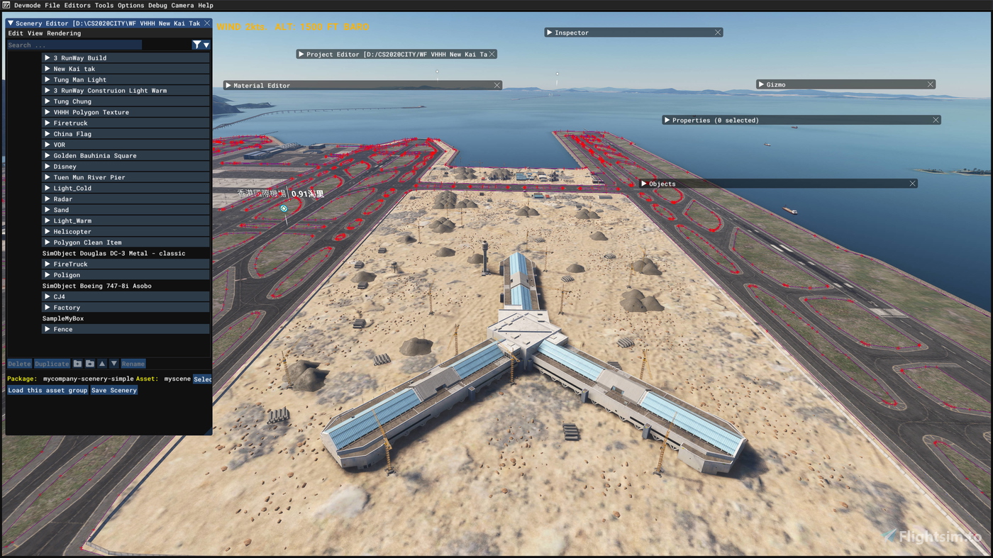 Enhanced WF Hong Kong Airport VHHH And Samscene3d Hong Kong ground ...