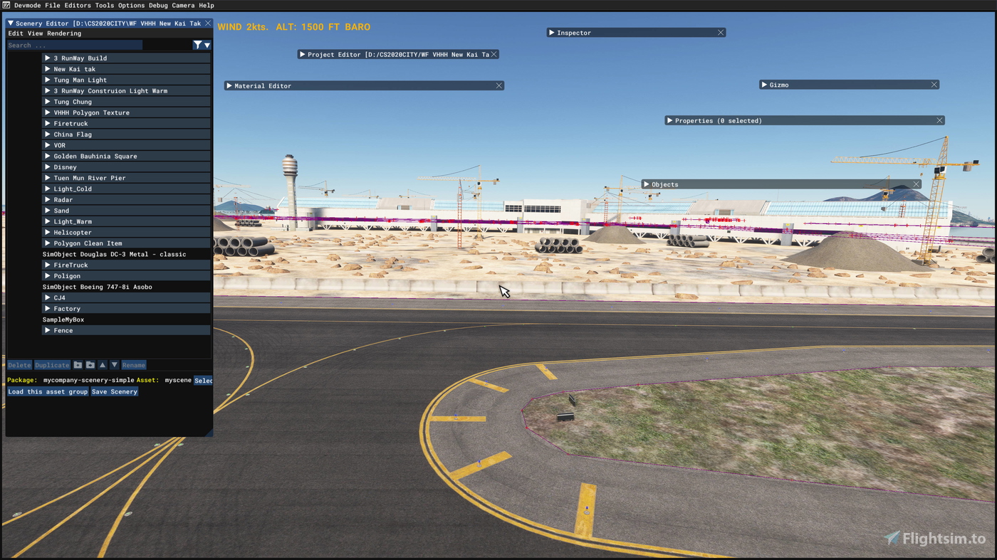 Enhanced WF Hong Kong Airport VHHH And Samscene3d Hong Kong ground ...