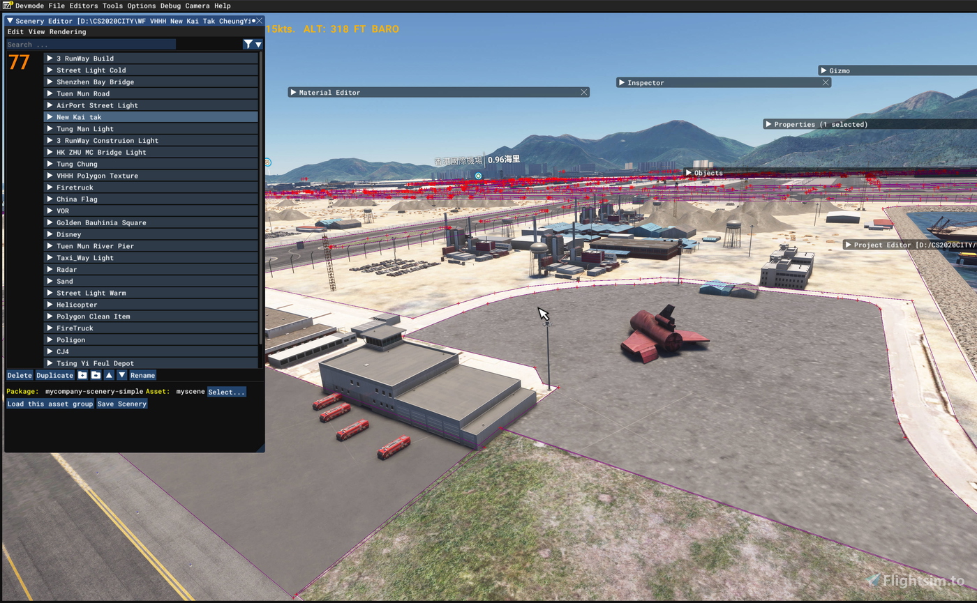 Enhanced WF Hong Kong Airport VHHH And Samscene3d Hong Kong ground ...