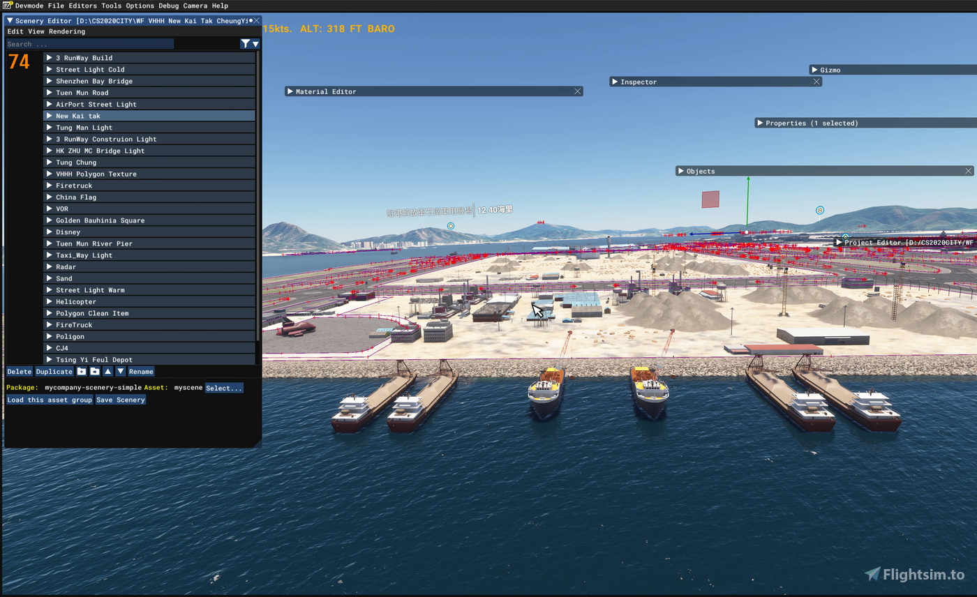 Enhanced WF Hong Kong Airport VHHH And Samscene3d Hong Kong ground ...