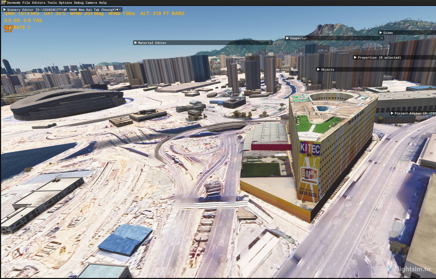 Enhanced WF Hong Kong Airport VHHH And Samscene3d Hong Kong ground ...