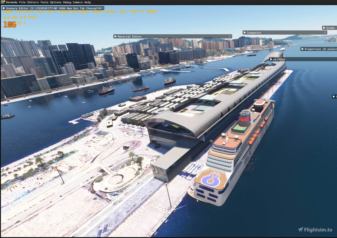 Enhanced WF Hong Kong Airport VHHH And Samscene3d Hong Kong ground ...