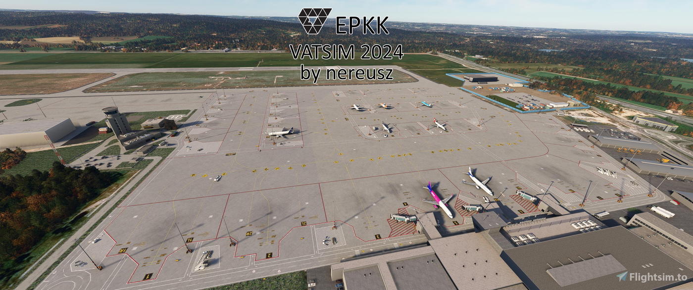 EPKK Kraków - Balice (VATSIM) for Microsoft Flight Simulator | MSFS