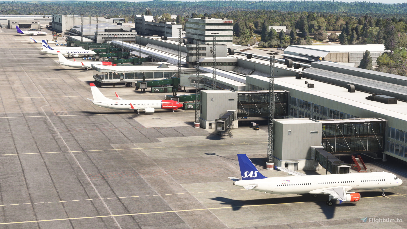 ESGG Gothenburg - FSLTL Static Aircraft (Orbx) for Microsoft Flight Simulator | MSFS