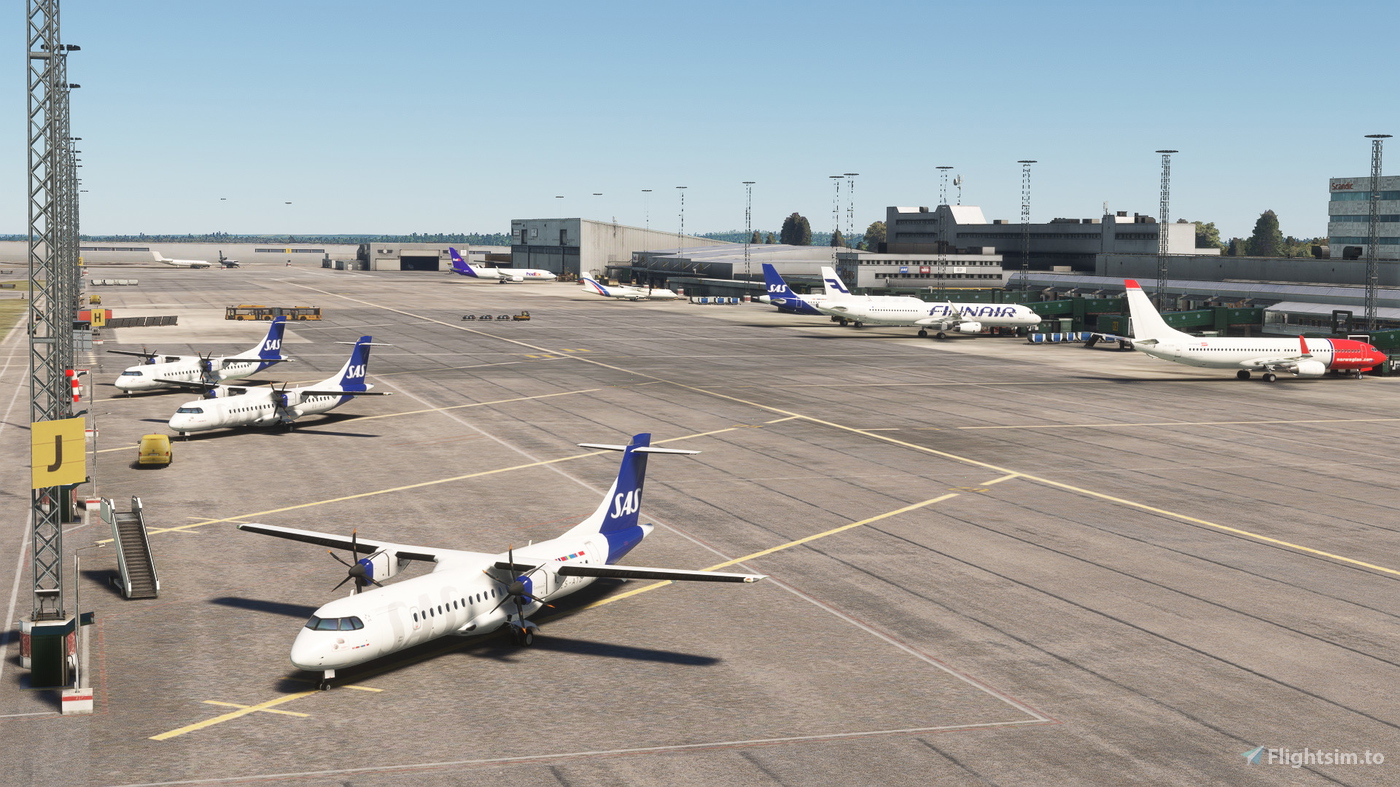 ESGG Gothenburg - FSLTL Static Aircraft (Orbx) for Microsoft Flight ...