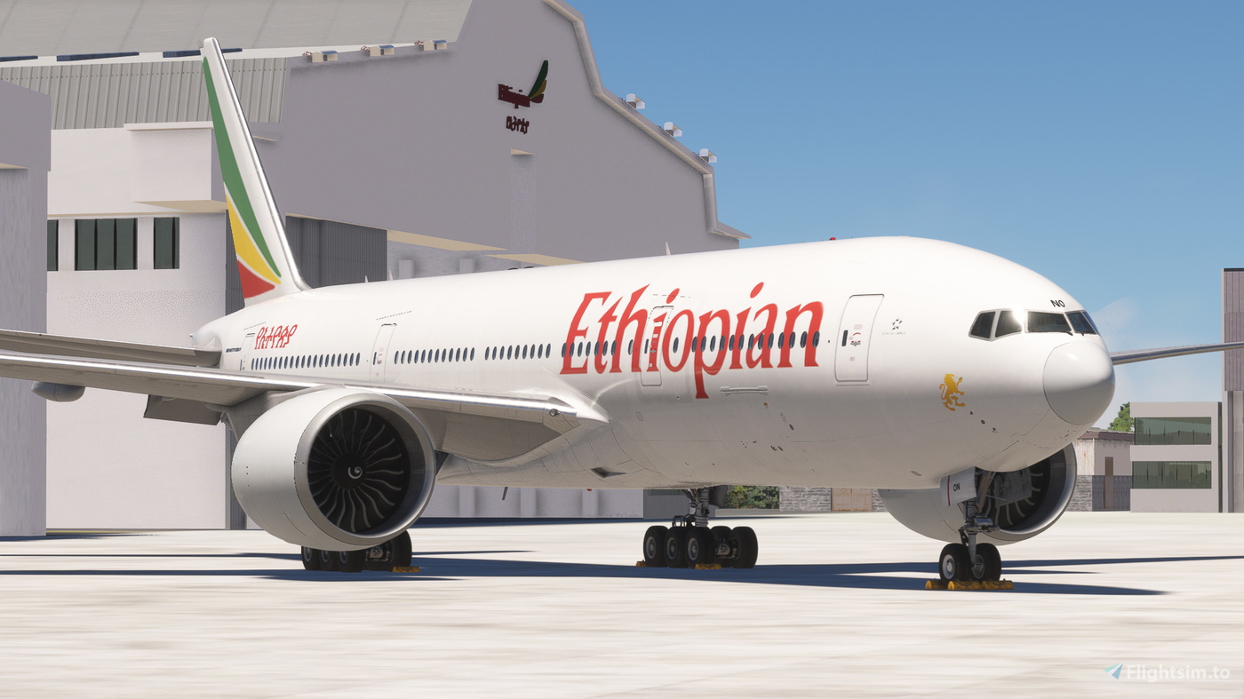 Ethiopian Airlines 777-200LR – ET-ANO para Microsoft Flight Simulator | MSFS