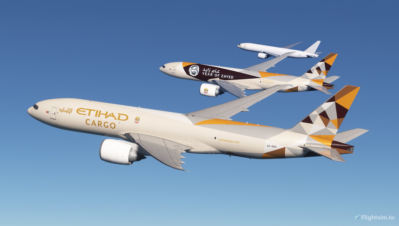 Etihad Cargo (New fleet) [8K+4K] | PMDG B77F for Microsoft Flight ...