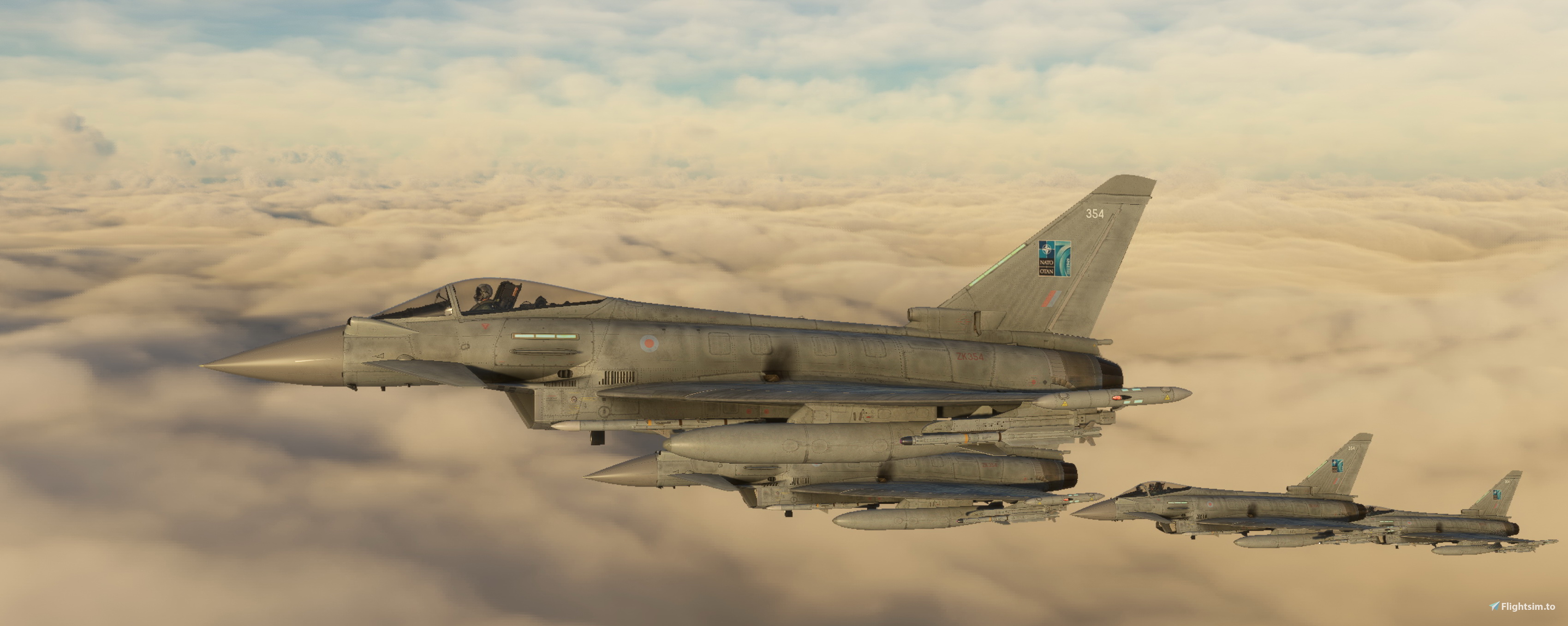 Eurofighter EFA-2000 RAF NATO Operation Azotize - MSFS Add-on ...