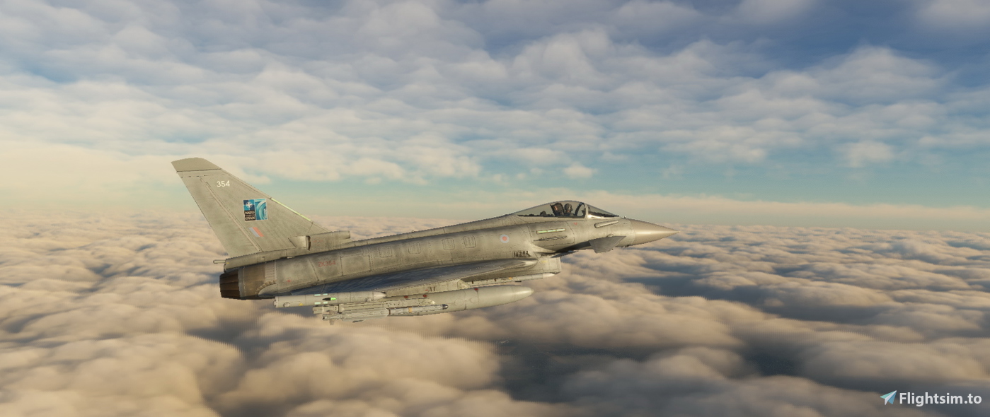 Eurofighter EFA-2000 RAF NATO Operation Azotize 对于 Microsoft Flight ...