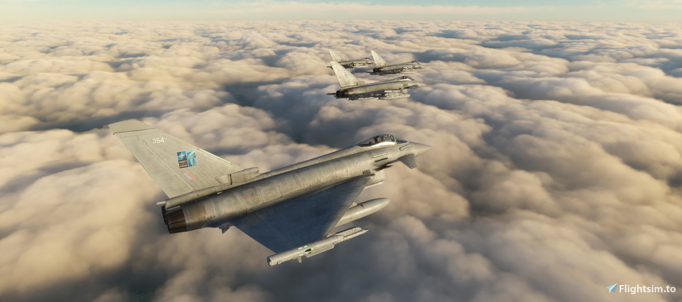 Eurofighter EFA-2000 RAF NATO Operation Azotize 对于 Microsoft Flight ...