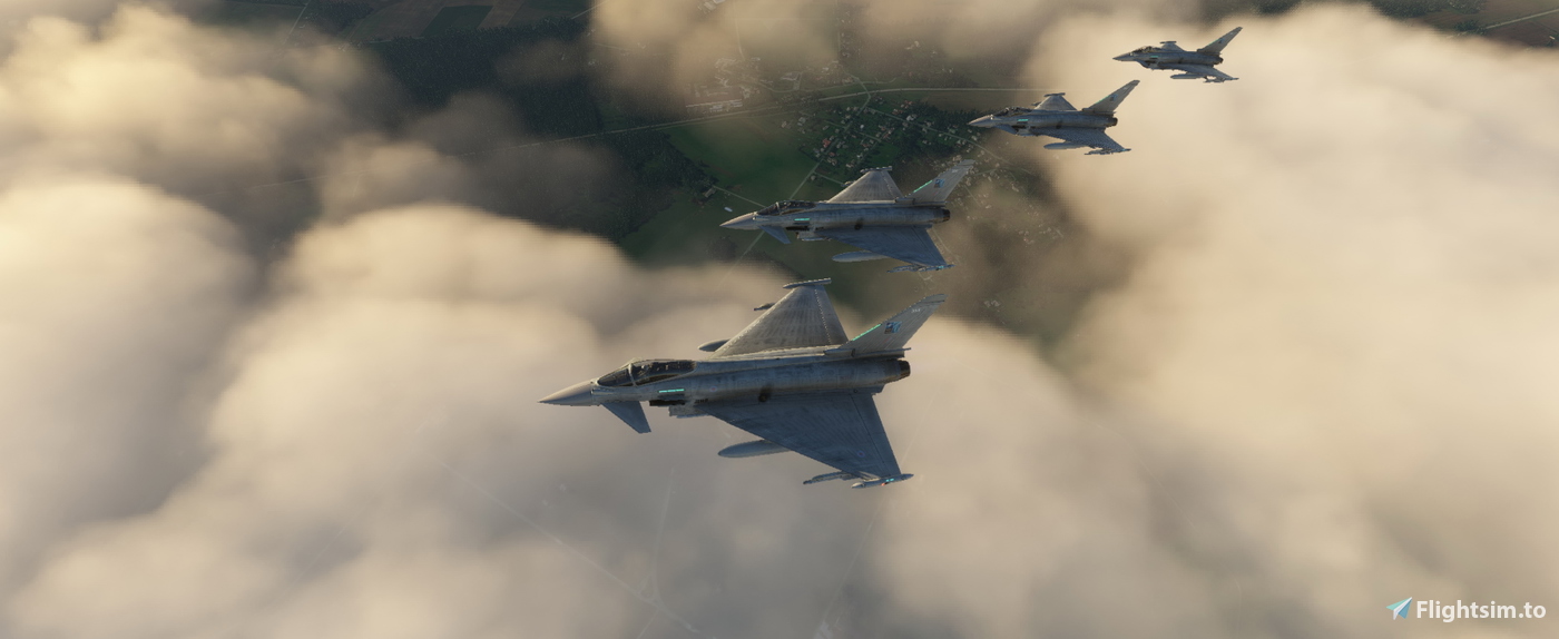 Eurofighter EFA-2000 RAF NATO Operation Azotize 对于 Microsoft Flight ...