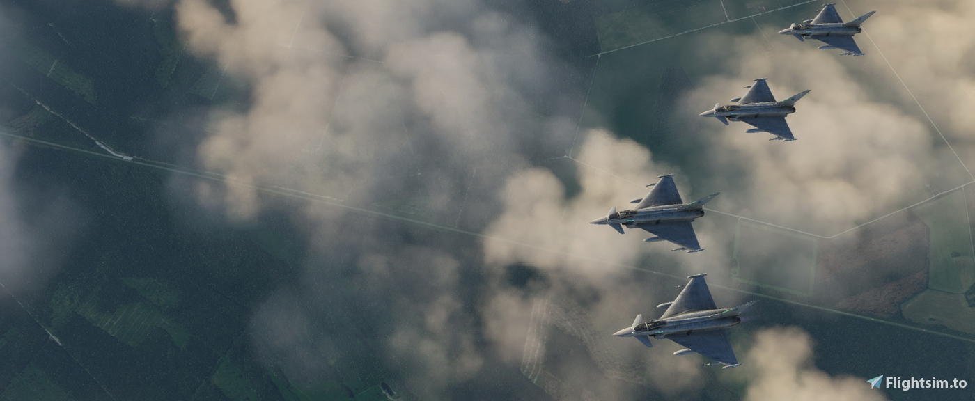 Eurofighter EFA-2000 RAF NATO Operation Azotize 对于 Microsoft Flight ...