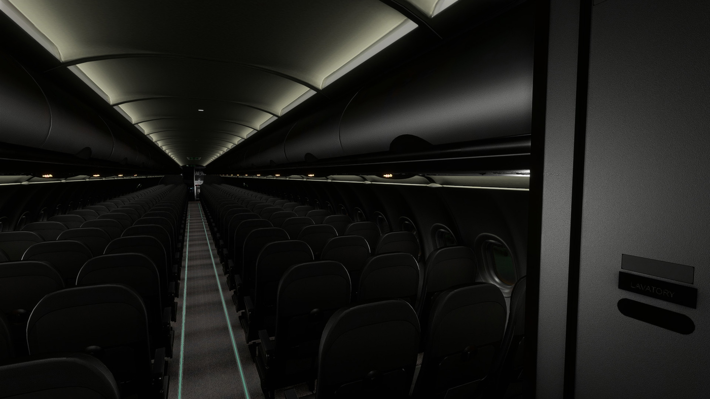 European Virtual Airlines FENIX A320 Full Black Interior for Microsoft ...