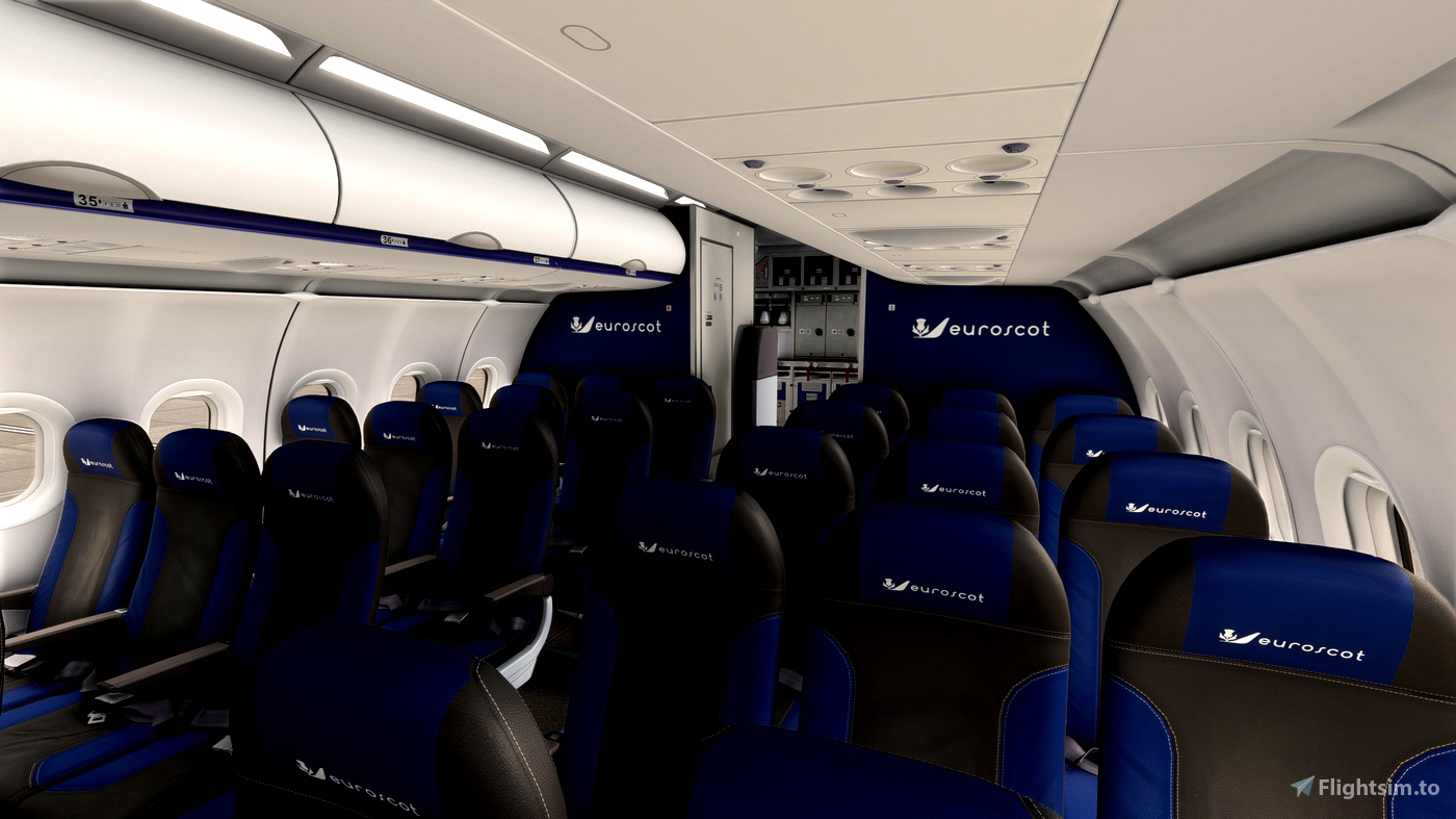 Euroscot Virtual | Fenix A321 | Fleet Pack w/ Cabin | 4K のために Microsoft Flight Simulator | Feed