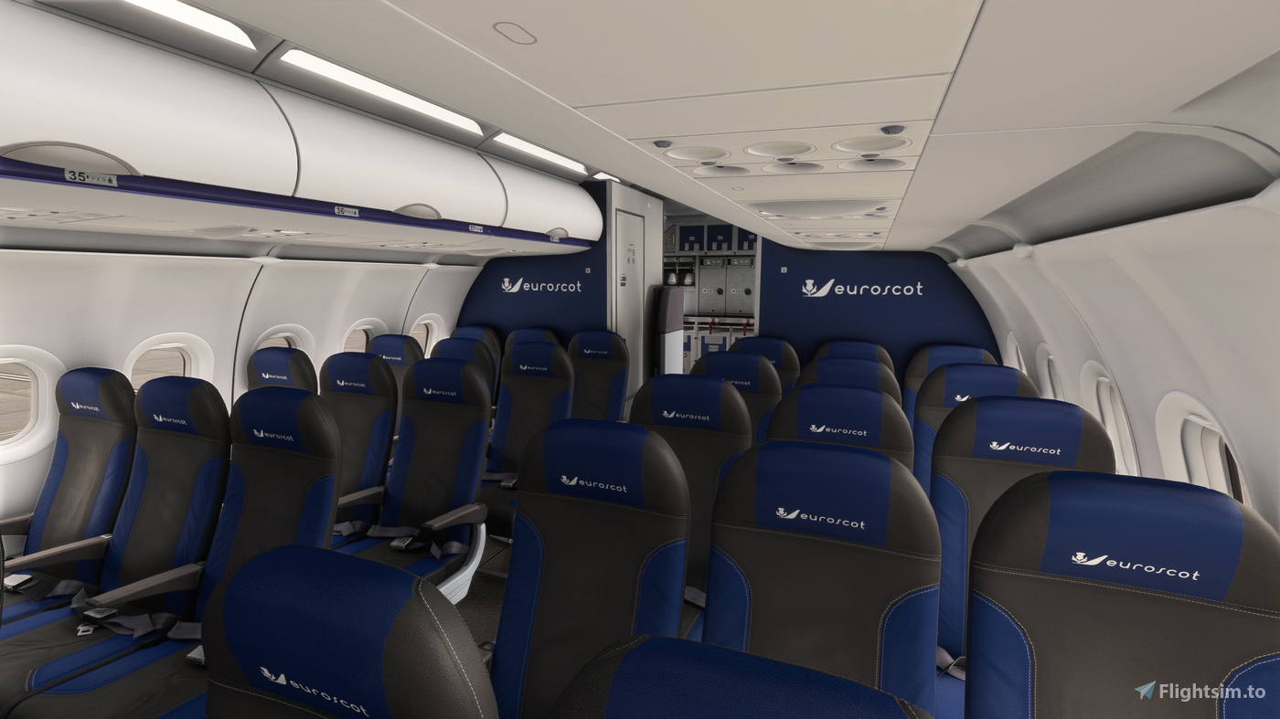 Euroscot Virtual | Fenix A321 | Fleet Pack w/ Cabin | 4K for Microsoft Flight Simulator | MSFS