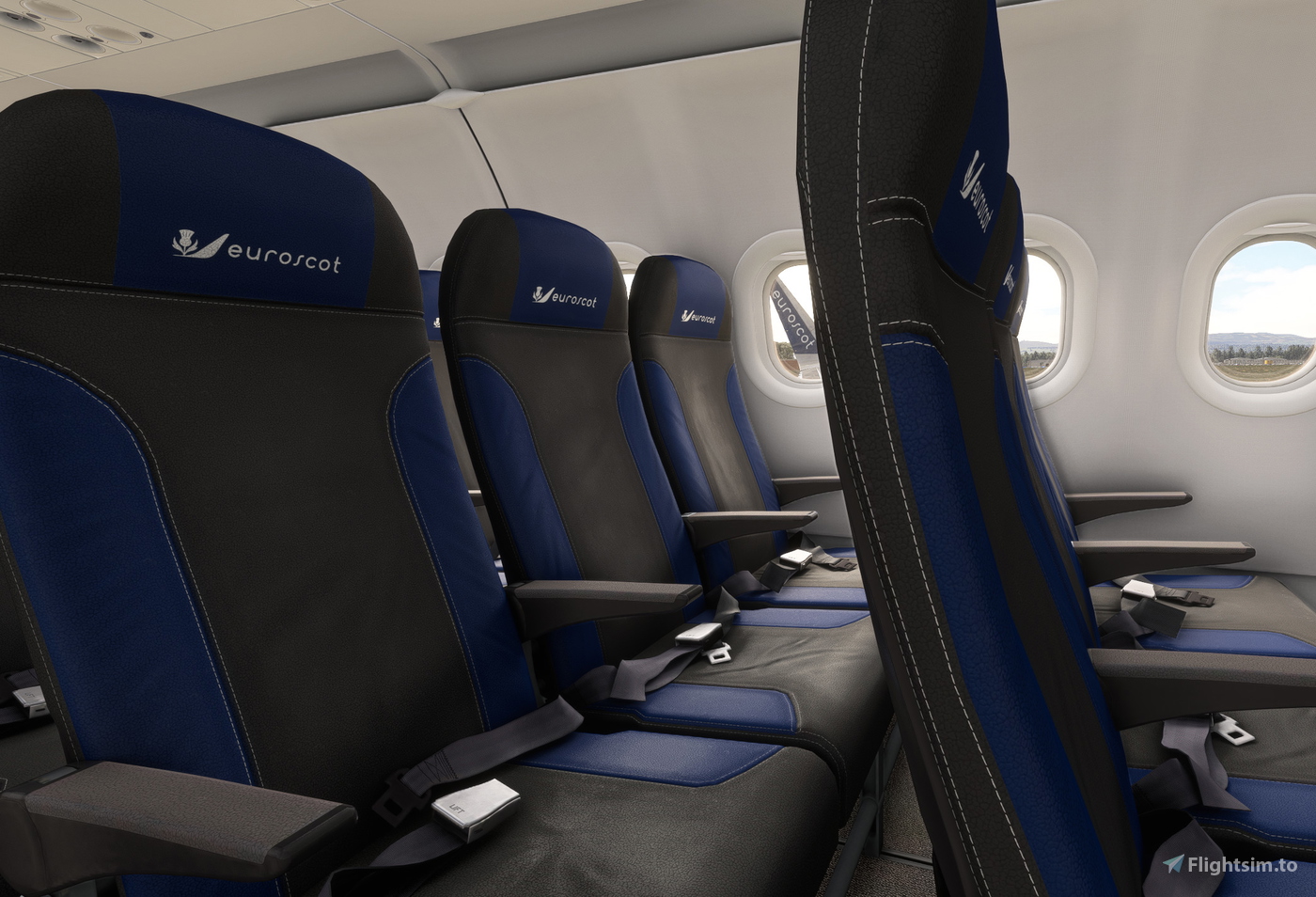 Euroscot Virtual | Fenix A321 | Fleet Pack w/ Cabin | 4K for Microsoft Flight Simulator | MSFS