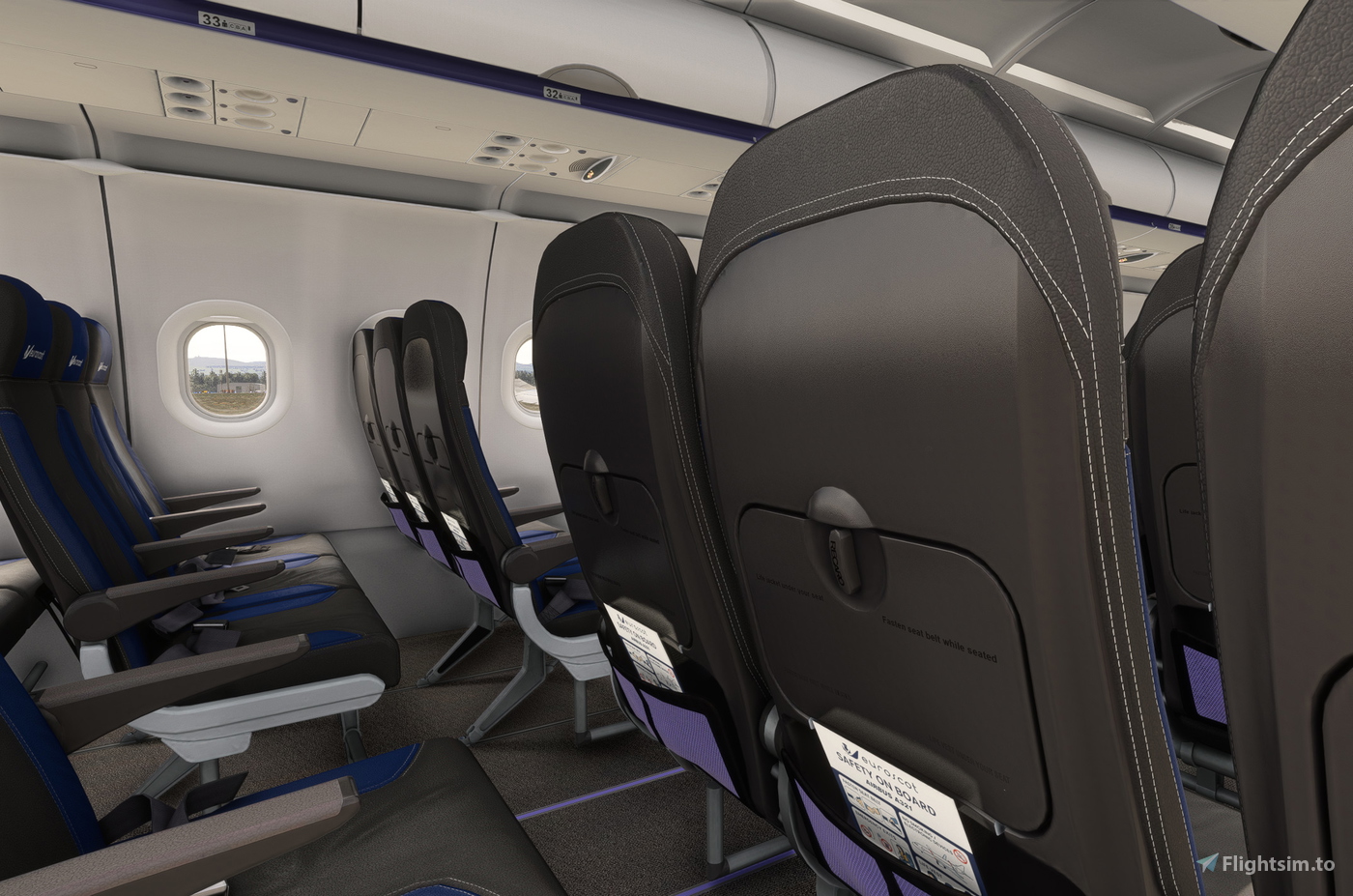 Euroscot Virtual | Fenix A321 | Fleet Pack w/ Cabin | 4K voor Microsoft Flight Simulator | MSFS