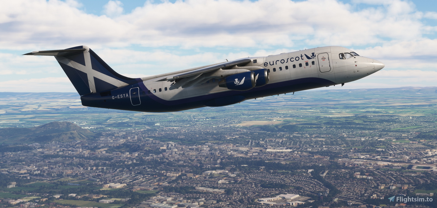 Euroscot Virtual | JF BAe 146-300 | G-ESYA | 4K for Microsoft Flight ...