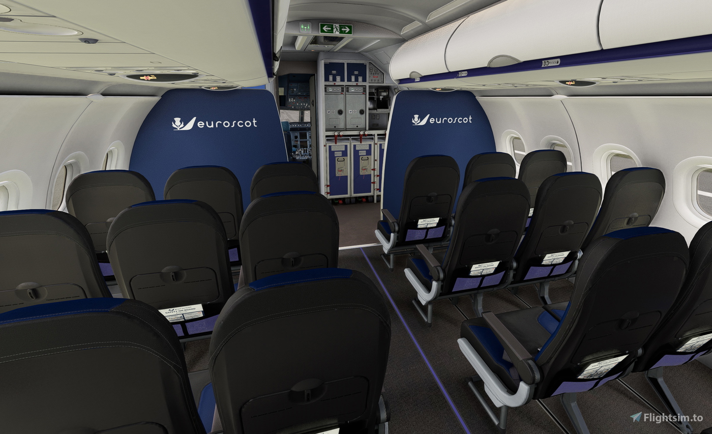 Euroscot Virtual | Fenix A319 SL | Twin Pack w/ Cabin | 4K for Microsoft Flight Simulator | MSFS