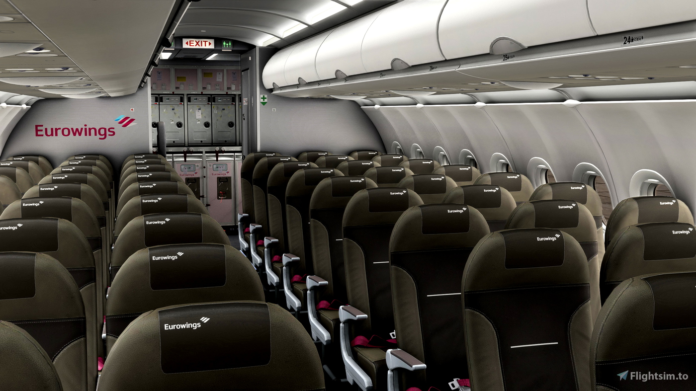 Threads - Eurowings [D-AEWM - BVB] w/Cabin Fenixsim A320 Sharklet [8K ...