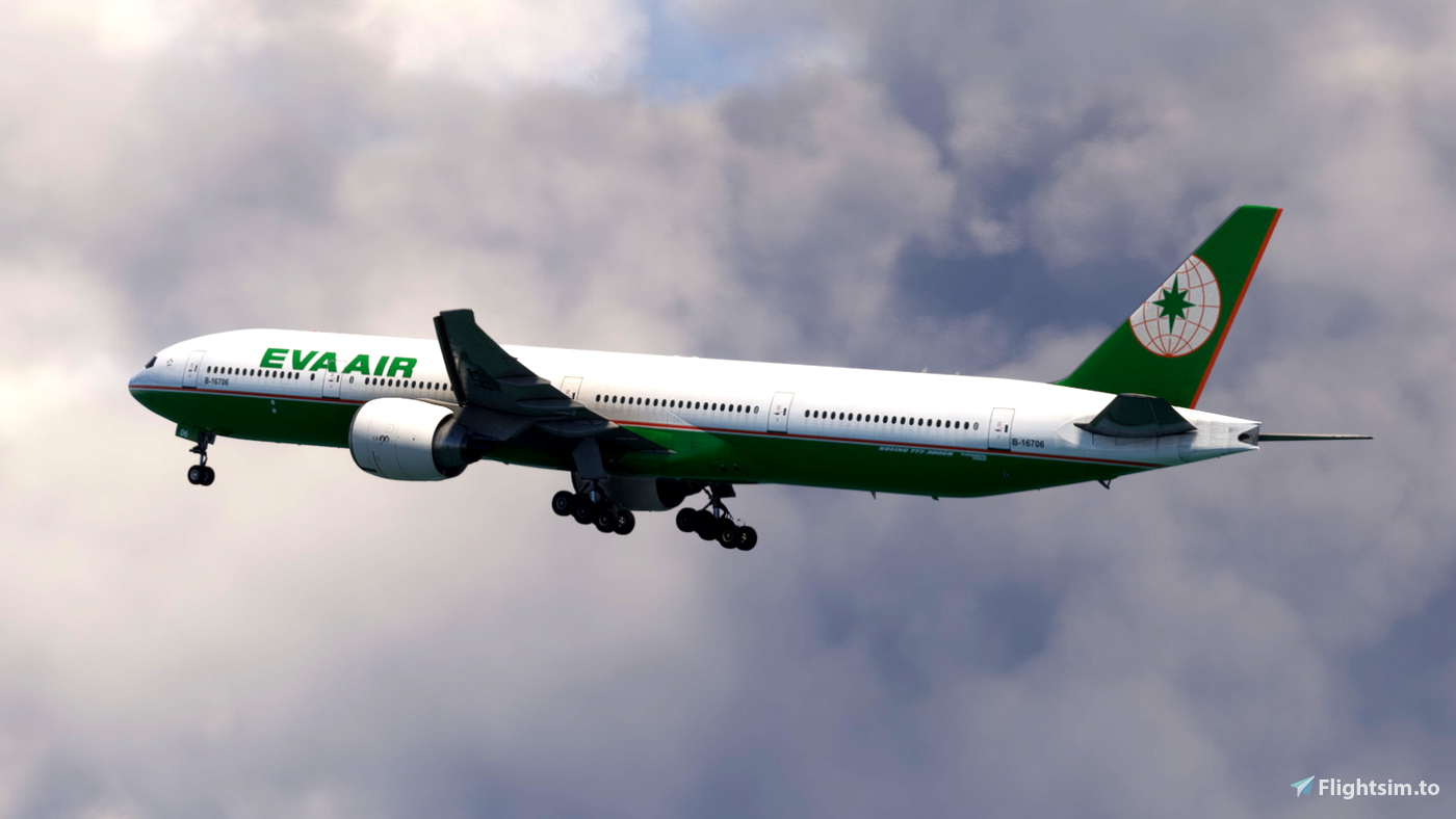 EVA AIR OLD [B-16706] w/Cabin | PMDG B777-300ER for Microsoft Flight ...