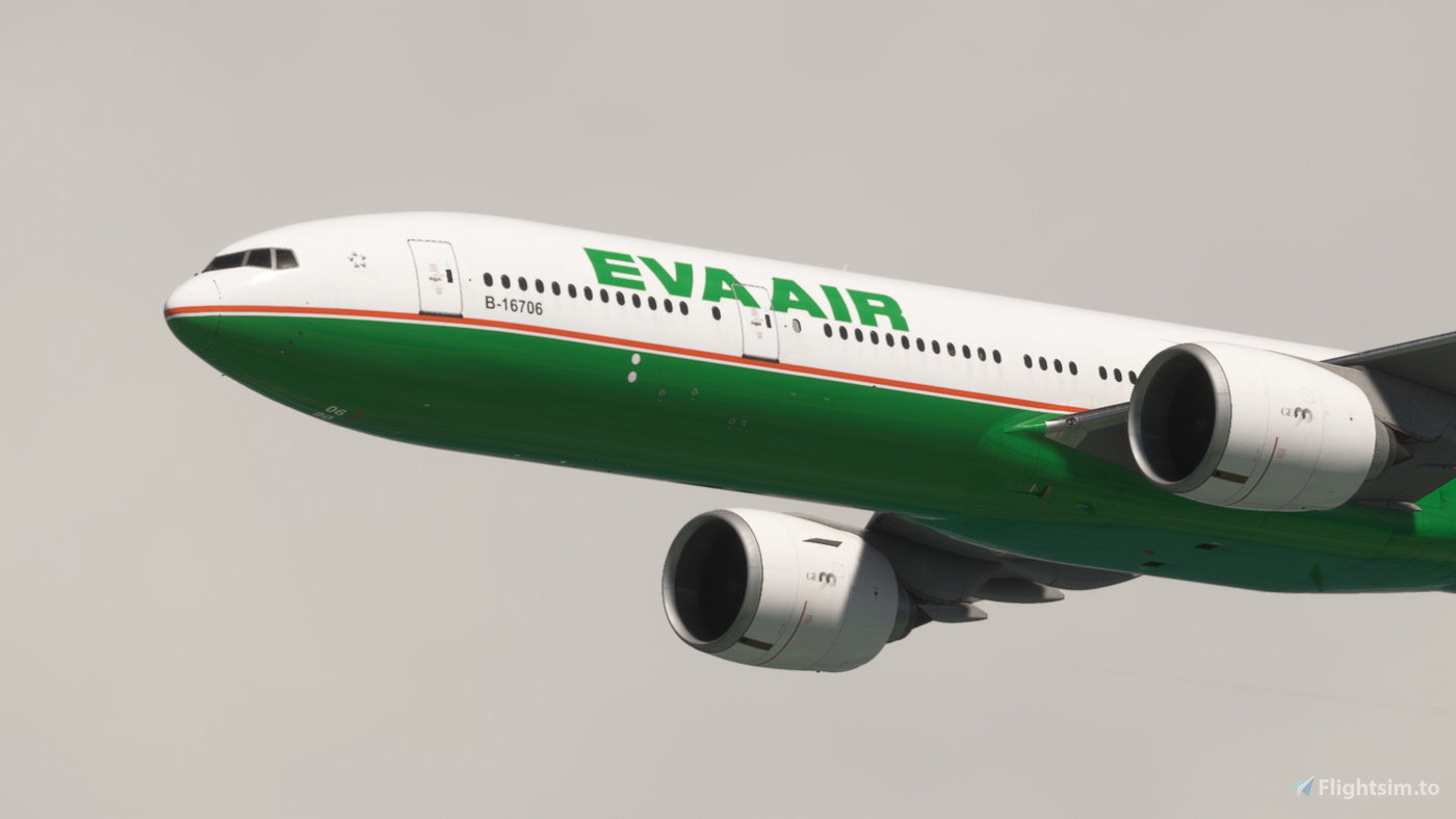 EVA AIR OLD [B-16706] w/Cabin | PMDG B777-300ER for Microsoft Flight ...